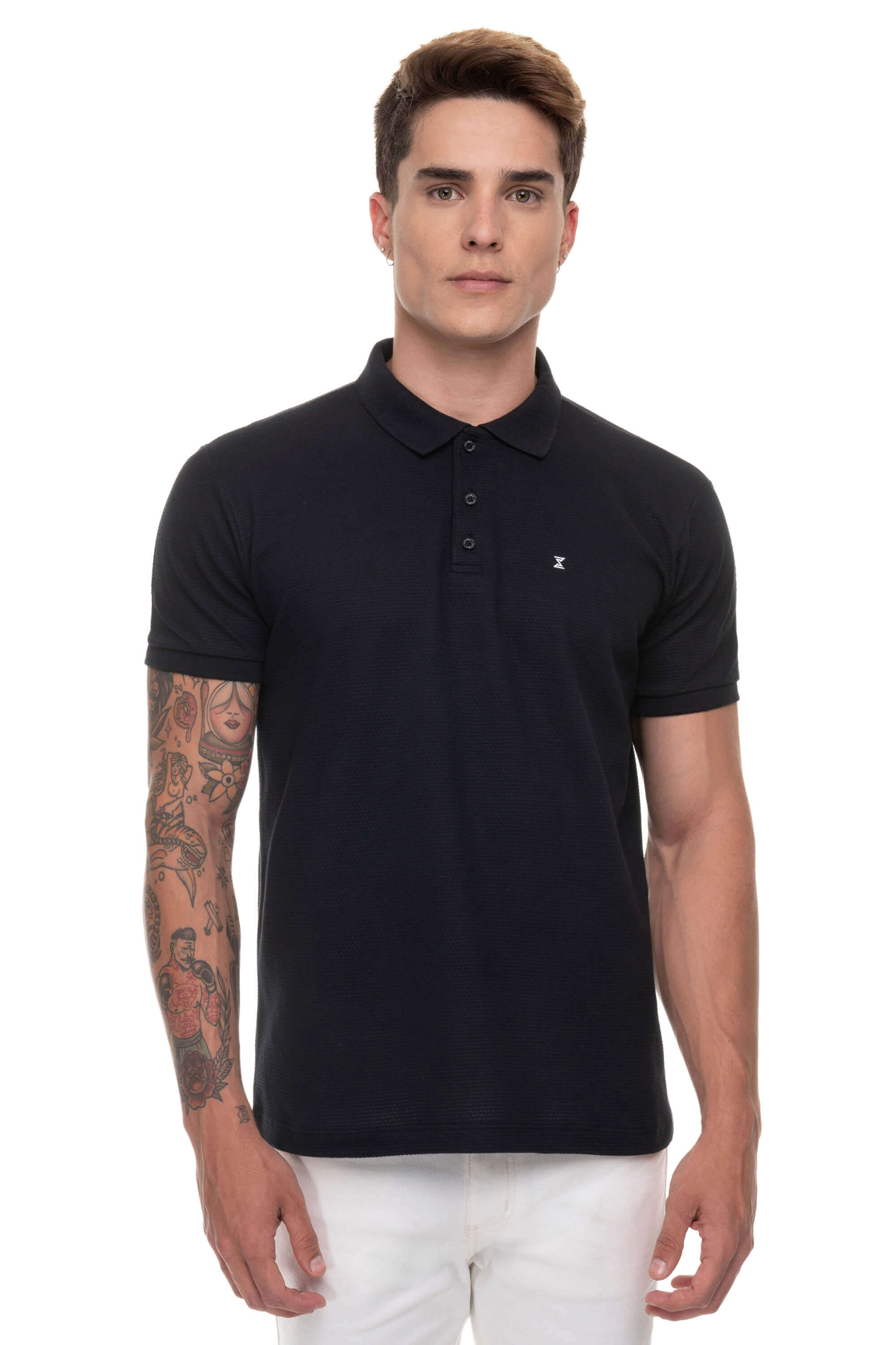 POLO CAMÉLIA PRETO