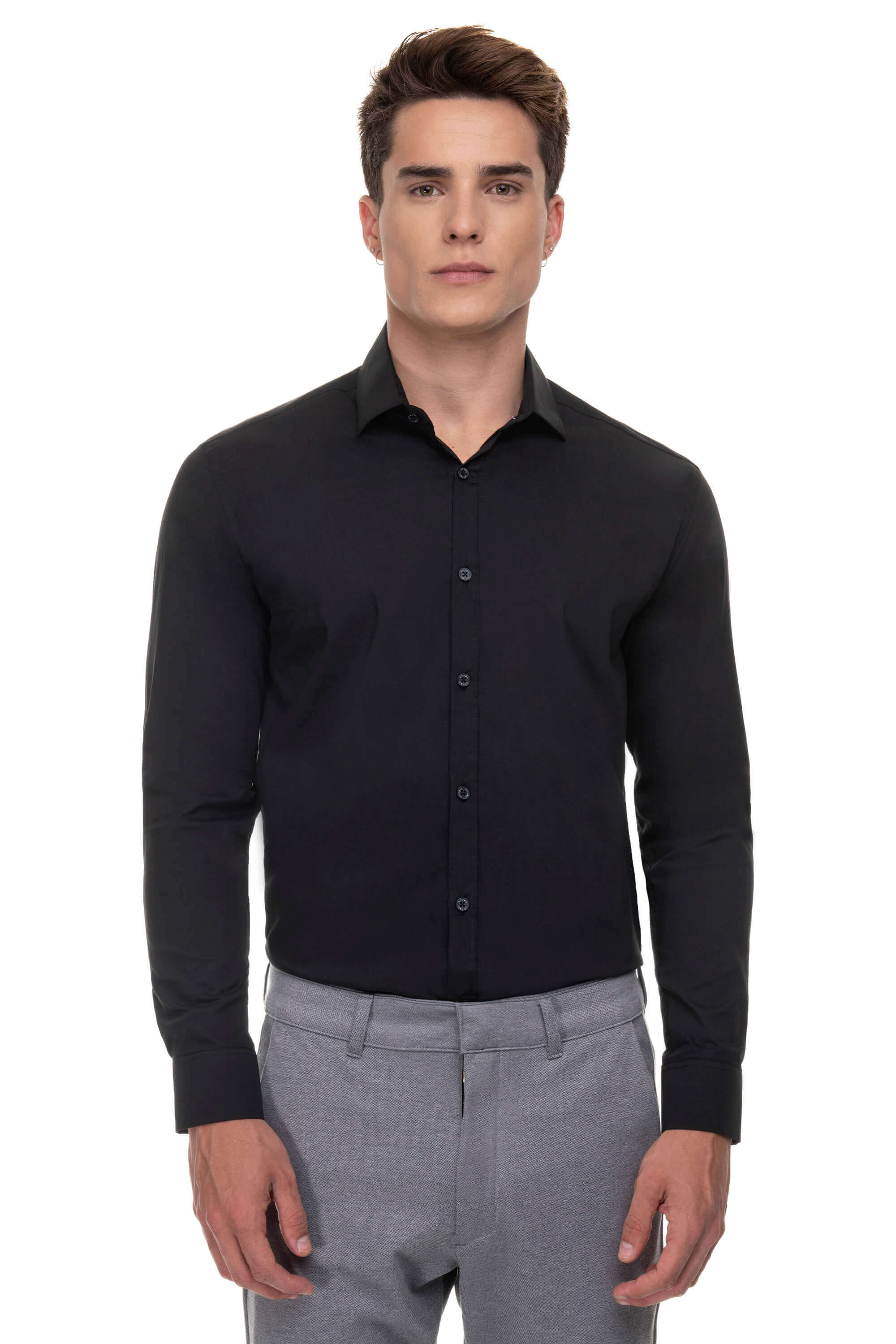 CAMISA M/L OFFICE PRETO