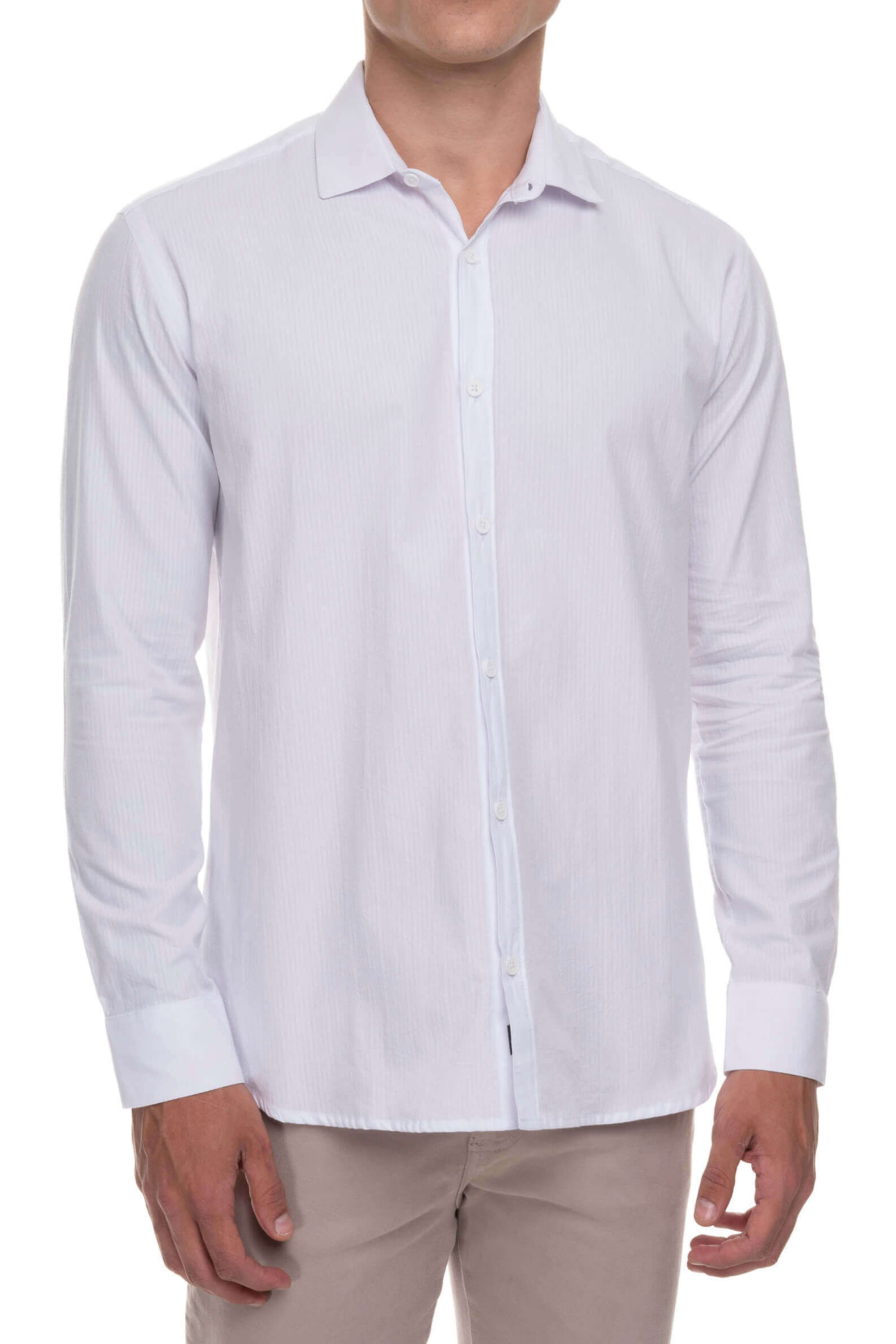 CAMISA M/L SKIP THE IRON BRANCO